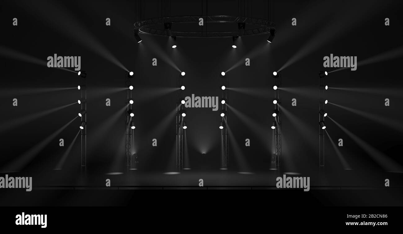 Empty dark stage hi-res stock photography and images - Alamy