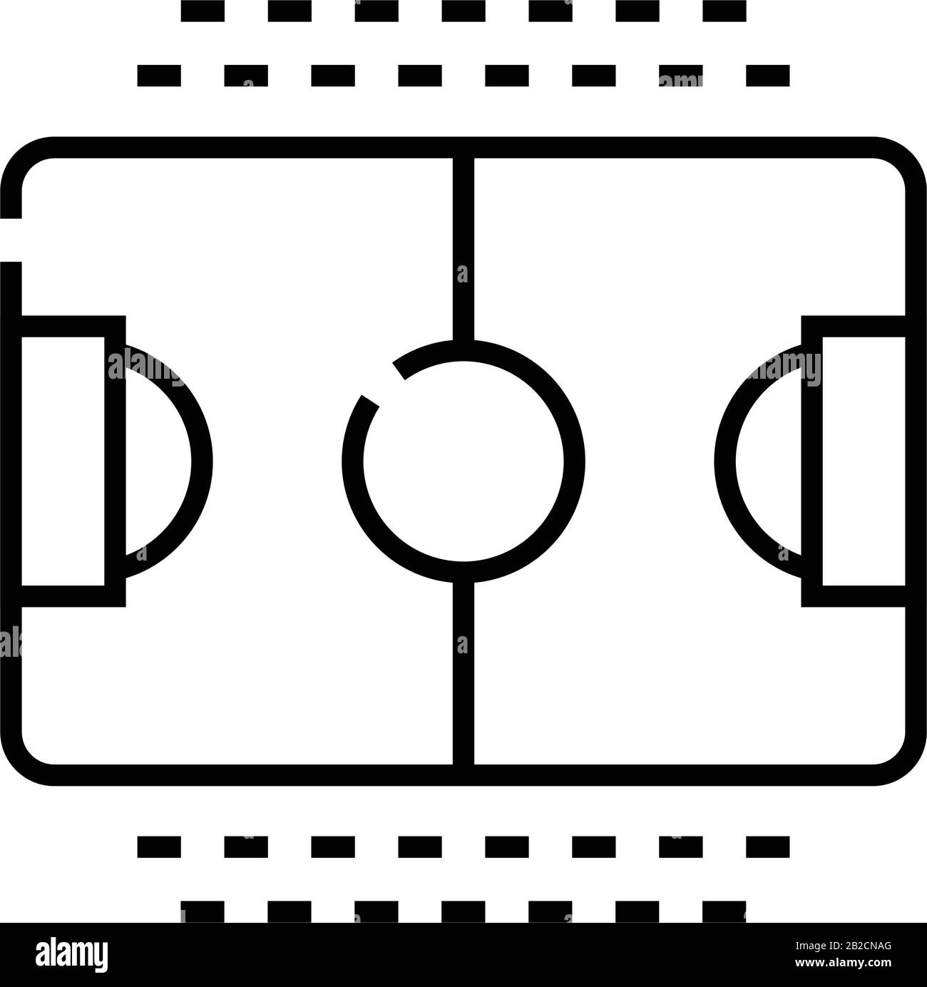 Sport arena line icon, concept sign, outline vector illustration ...