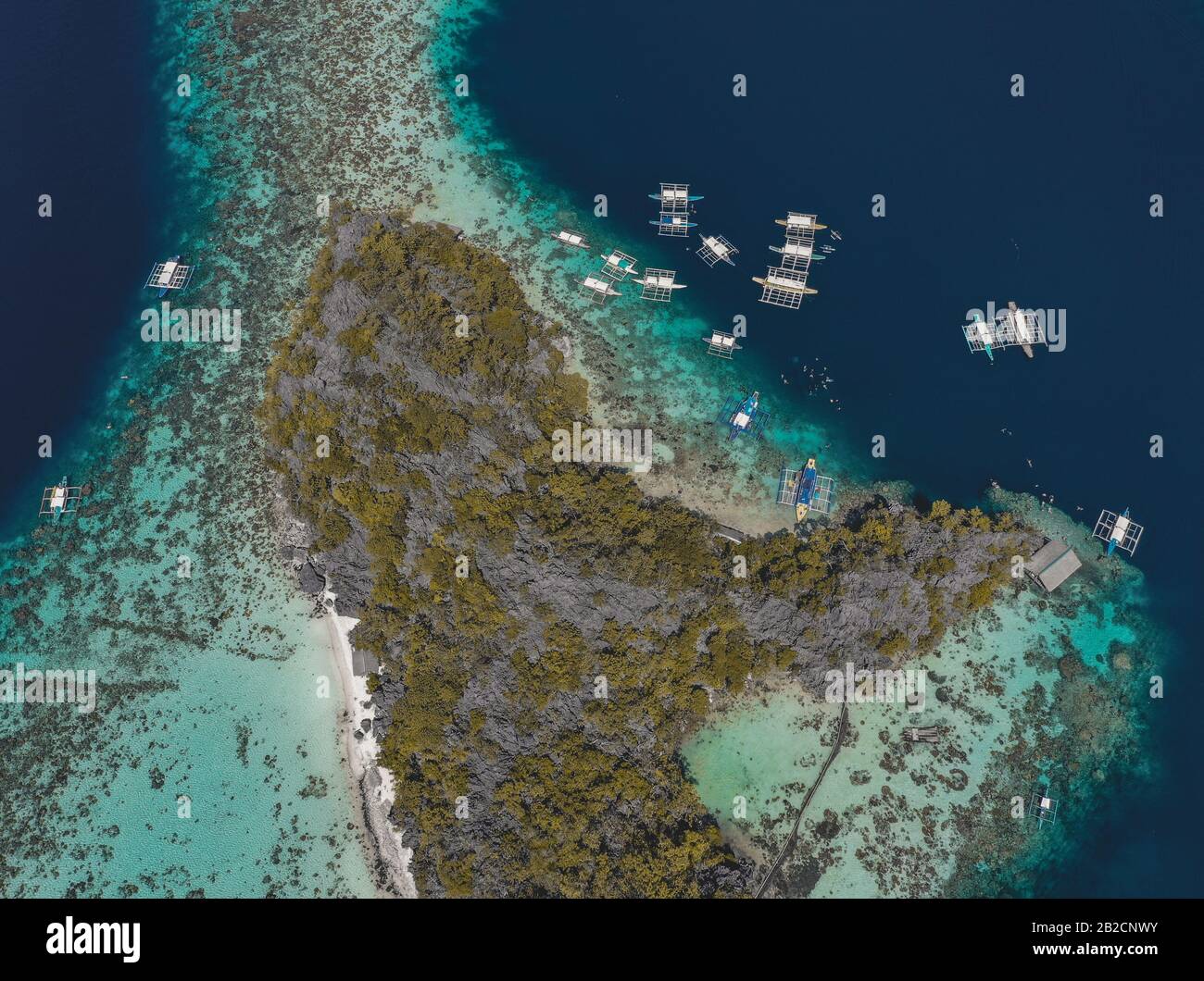 Aerial view of Coron island in Palawan, Philippines Stock Photo - Alamy