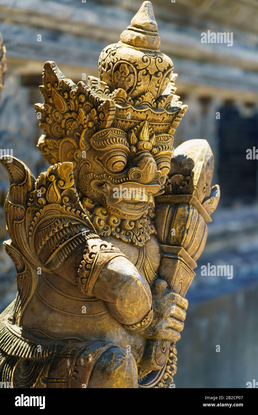 Ancient Balinese statue at the temple in Bali Indonesia Stock Photo - Alamy