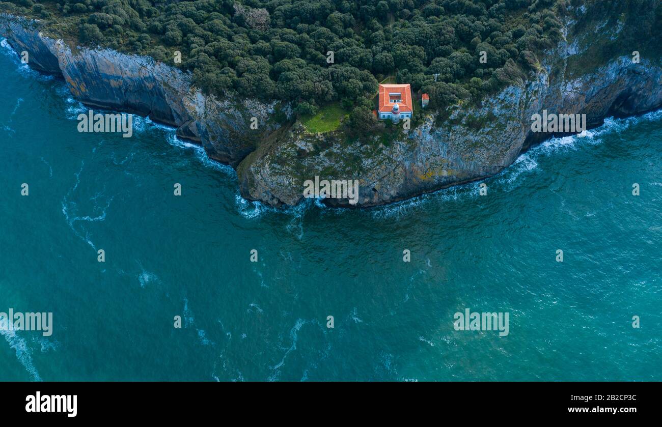 San Emeterio Lighthouse, Landscape in the surroundings of the cave of ...