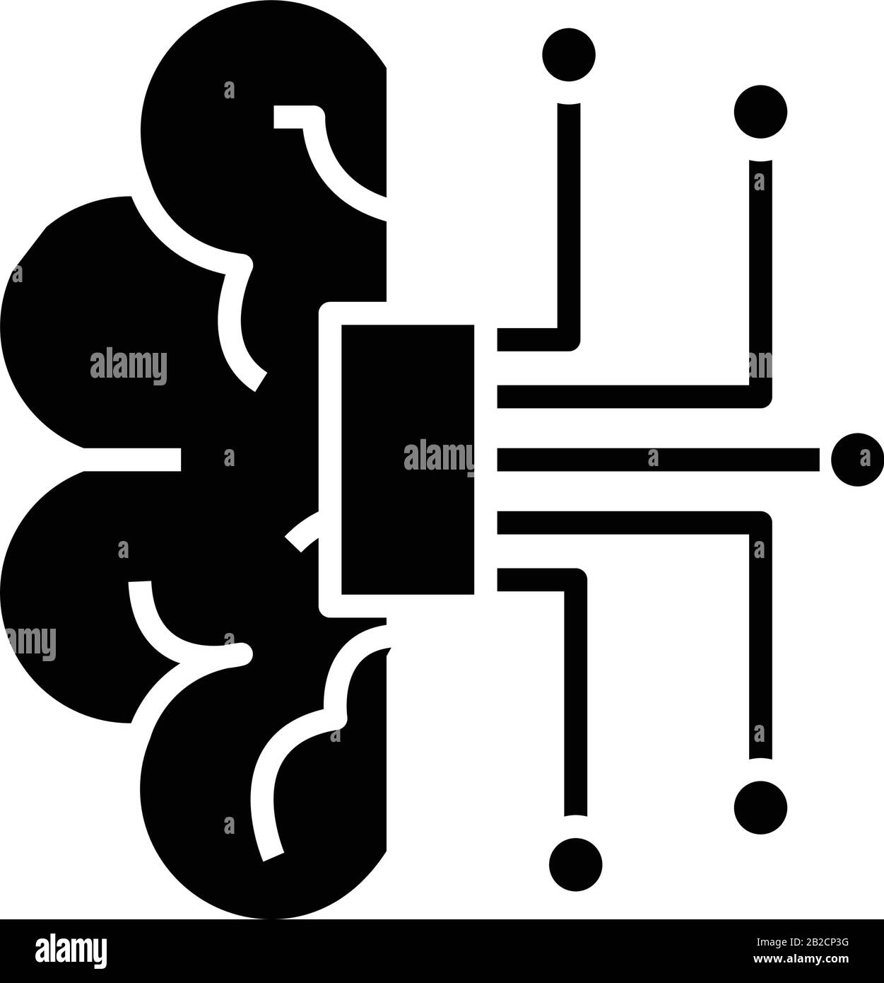 Artificial intelligence human brain shape Cut Out Stock Images ...