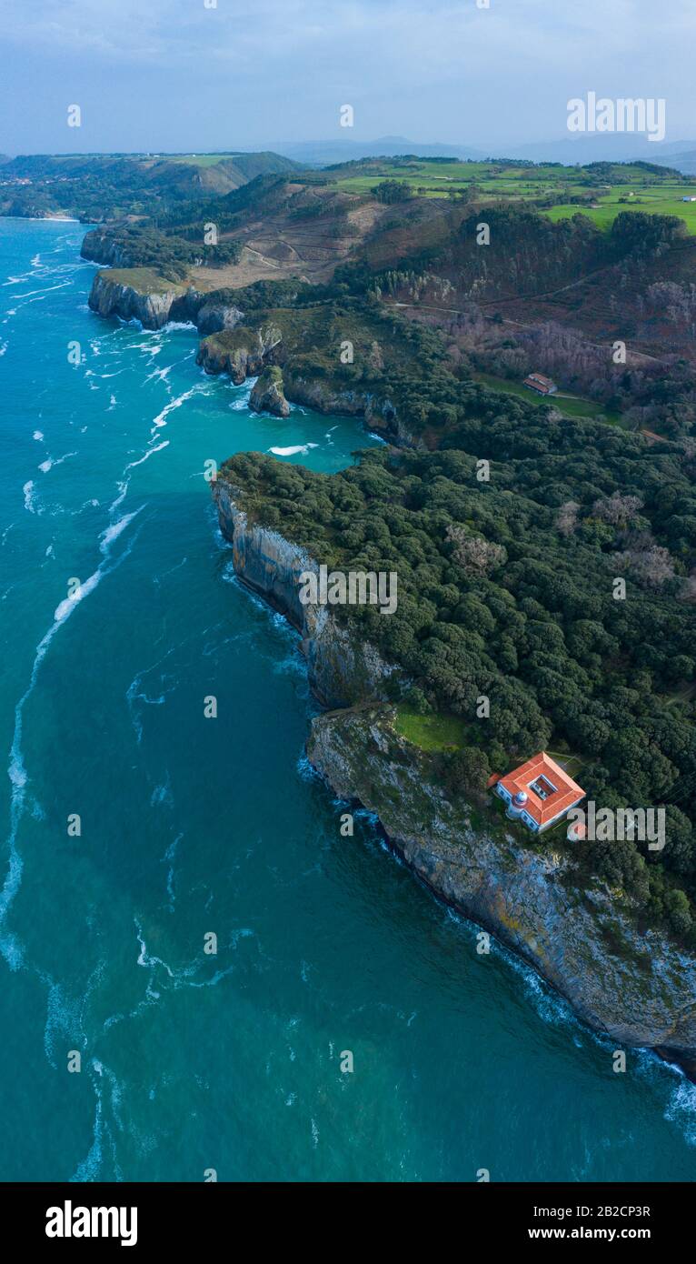 San Emeterio Lighthouse, Landscape in the surroundings of the cave of ...