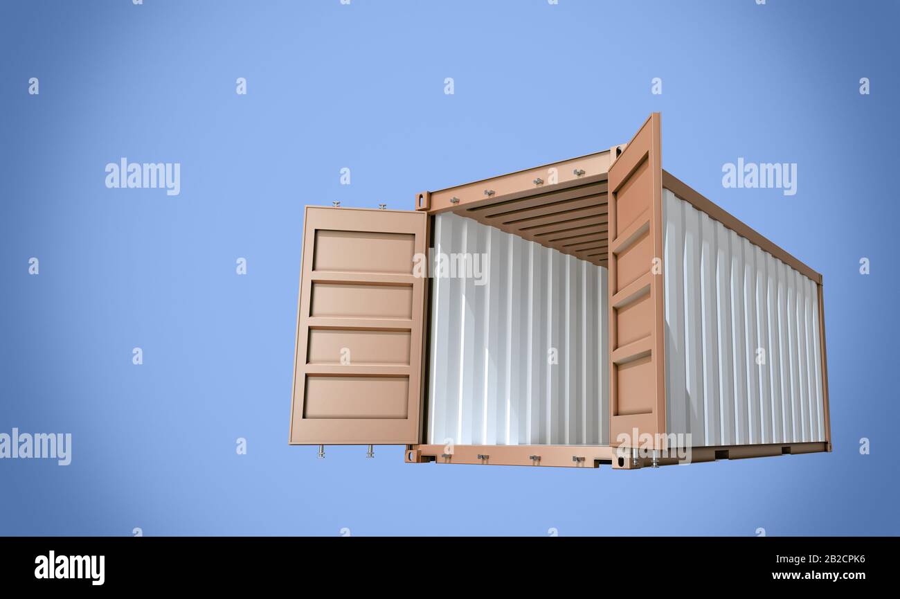 Shipping container doors open hi-res stock photography and images - Alamy