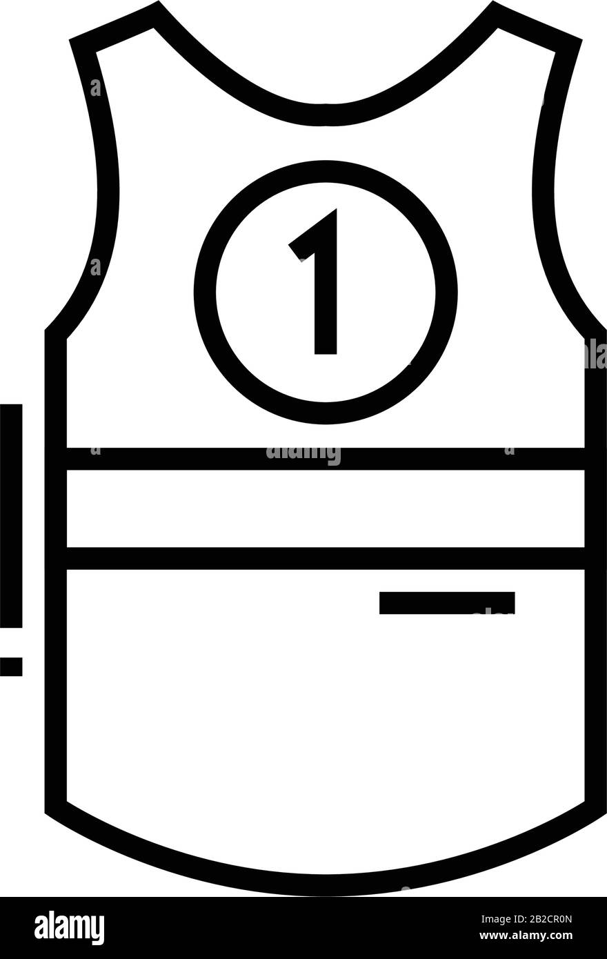 Sport top line icon, concept sign, outline vector illustration, linear ...