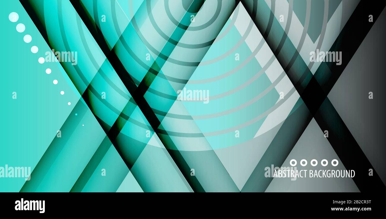 Abstract colorful background template with blended multiple geometric ...