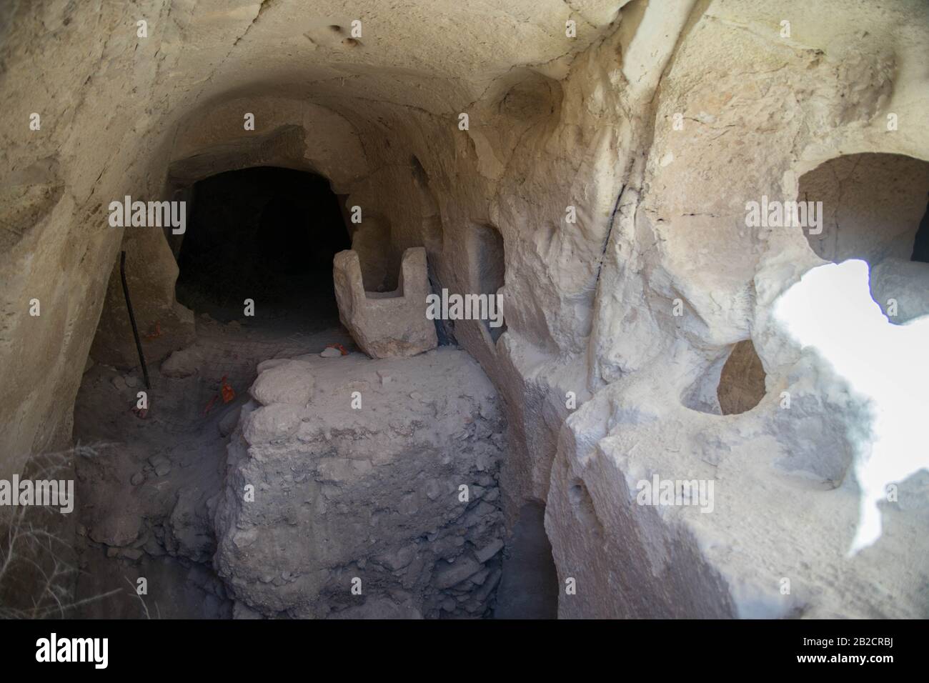 Archeology attraction ancient caves settlement in Israel Stock Photo ...