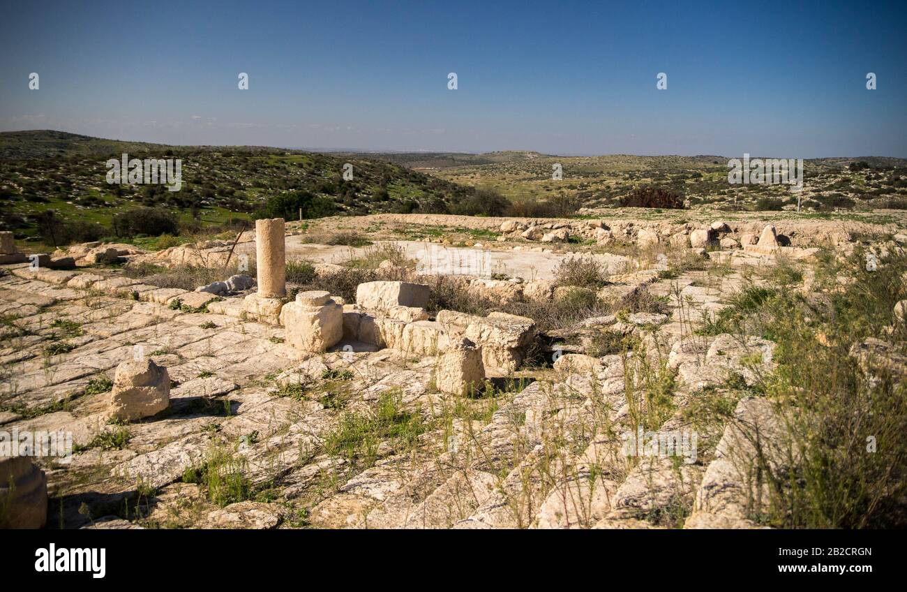 Ancient ruins in Israel history time travel Stock Photo - Alamy