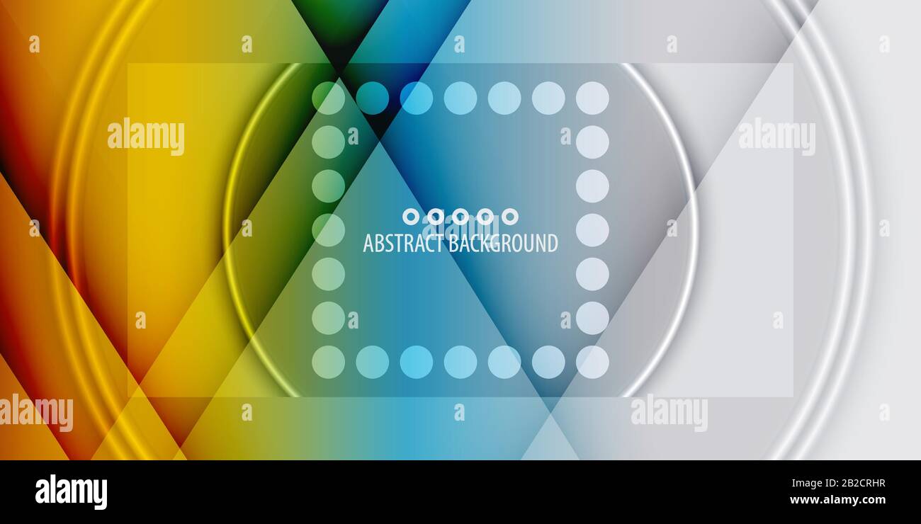 Abstract colorful background template with blended multiple geometric ...