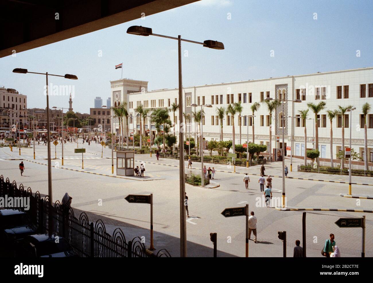 Travel Photography - Ramses Misr railway train station at Ramses Square in Downtown Central ...