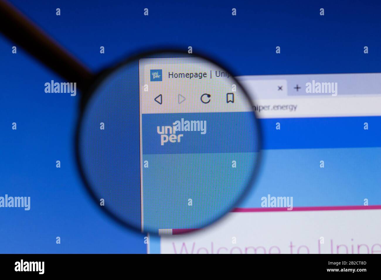 Los Angeles, California, USA - 3 March 2020: Uniper website homepage ...