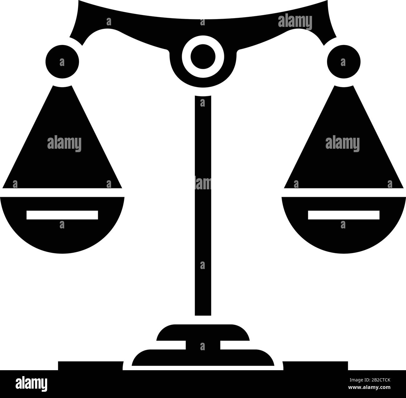 Law black icon, concept illustration, vector flat symbol, glyph sign ...