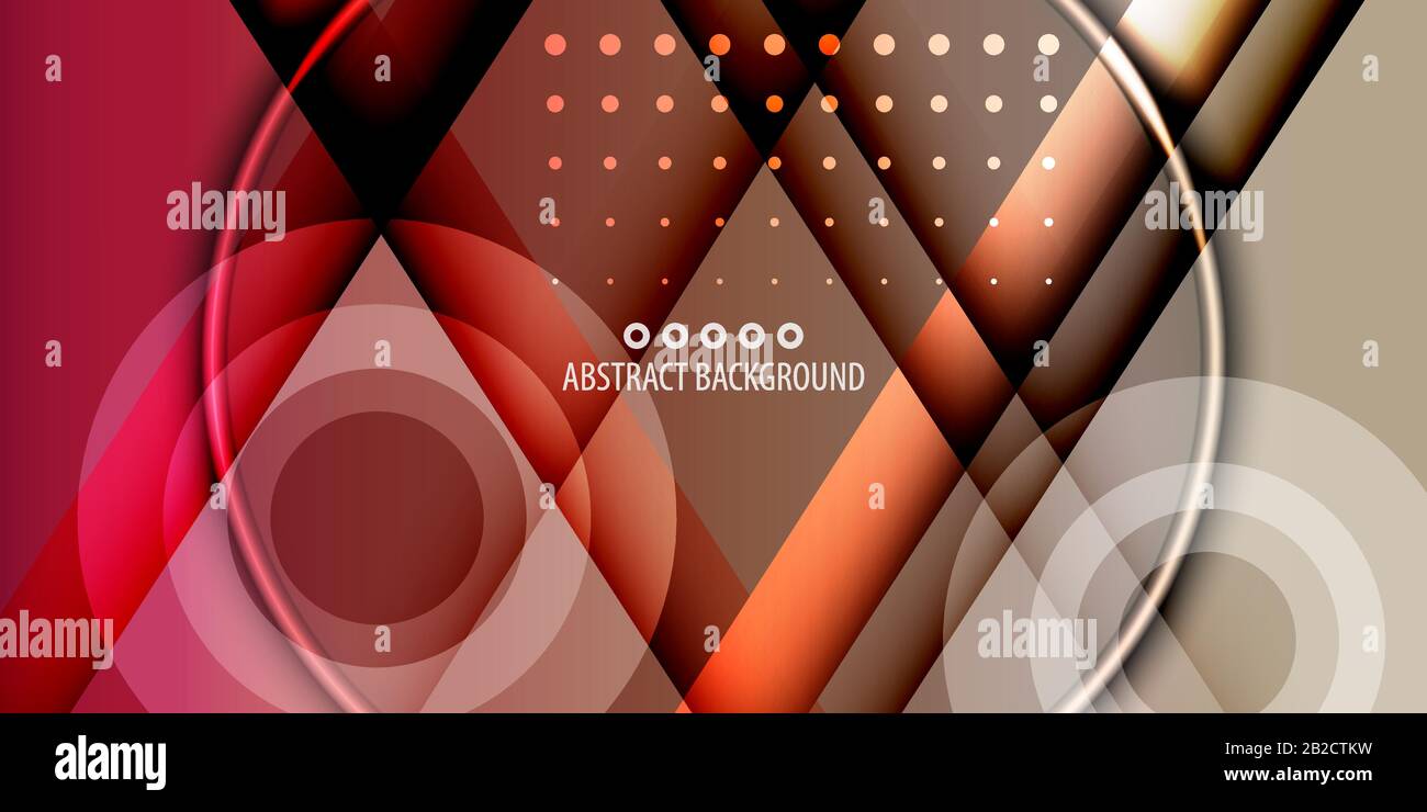 Abstract colorful background template with blended multiple geometric ...