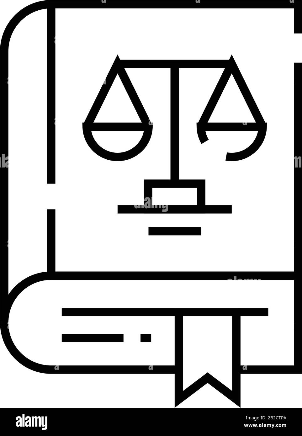 Statutory instrument line icon, concept sign, outline vector ...