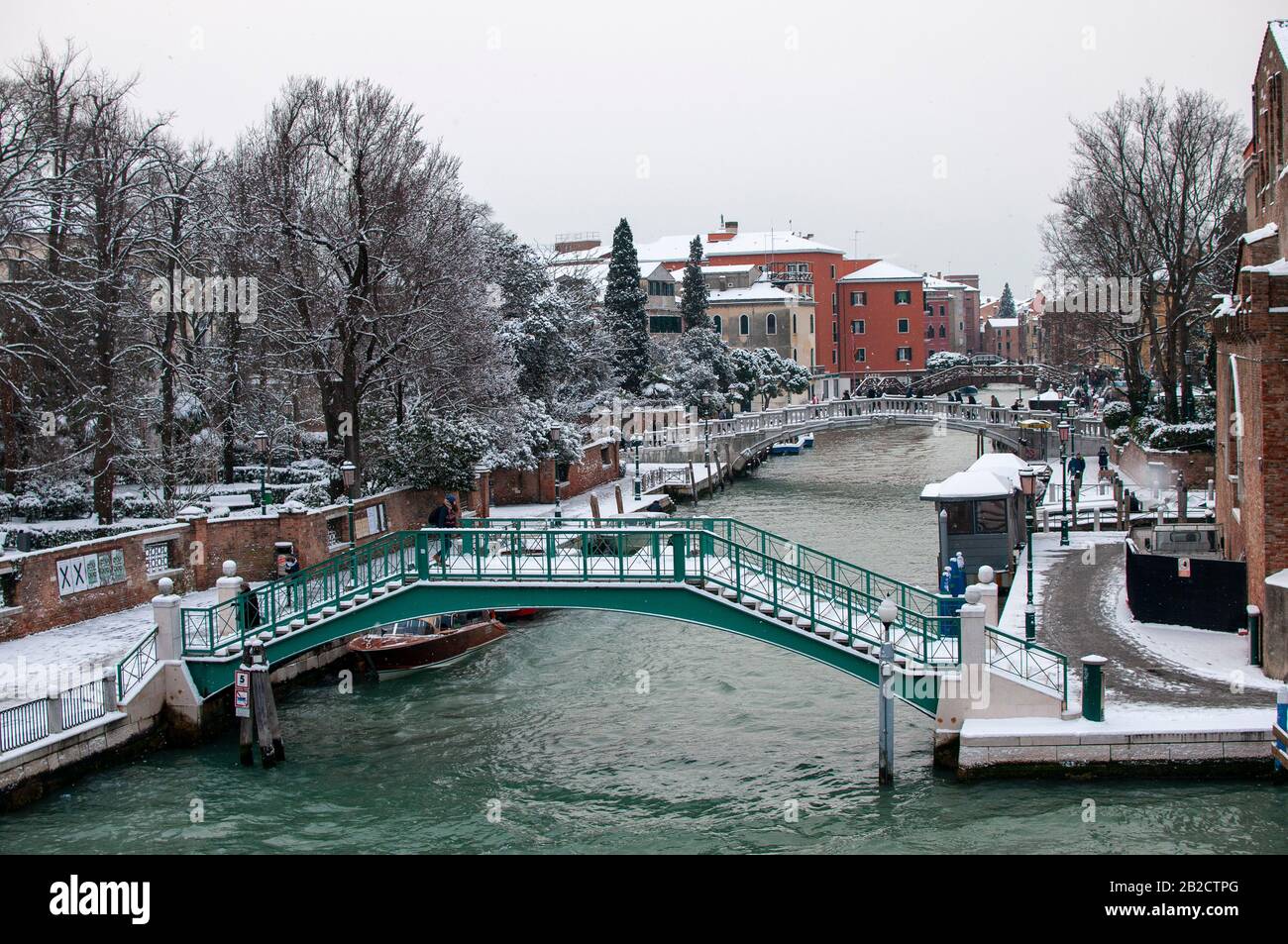 Panoramic view during the winter, Island of Venice, Veneto, Italy Stock ...