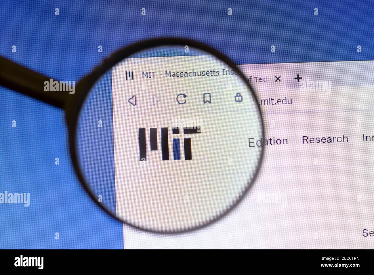 Massachusetts institute technology mit logo hi-res stock photography ...