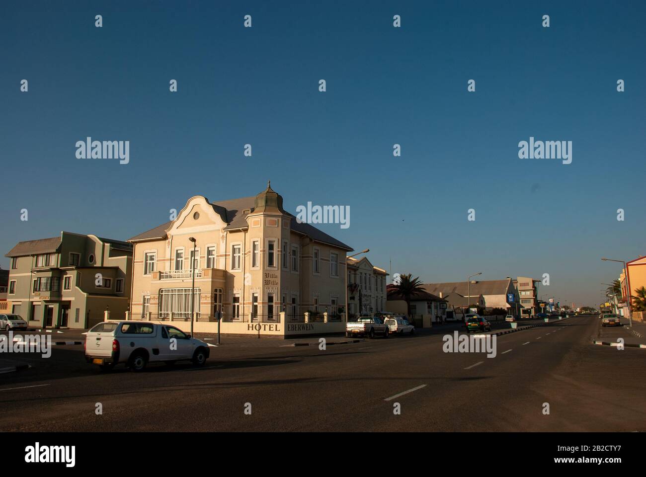 German architecture at Swakopmund town, Namibia Stock Photo - Alamy