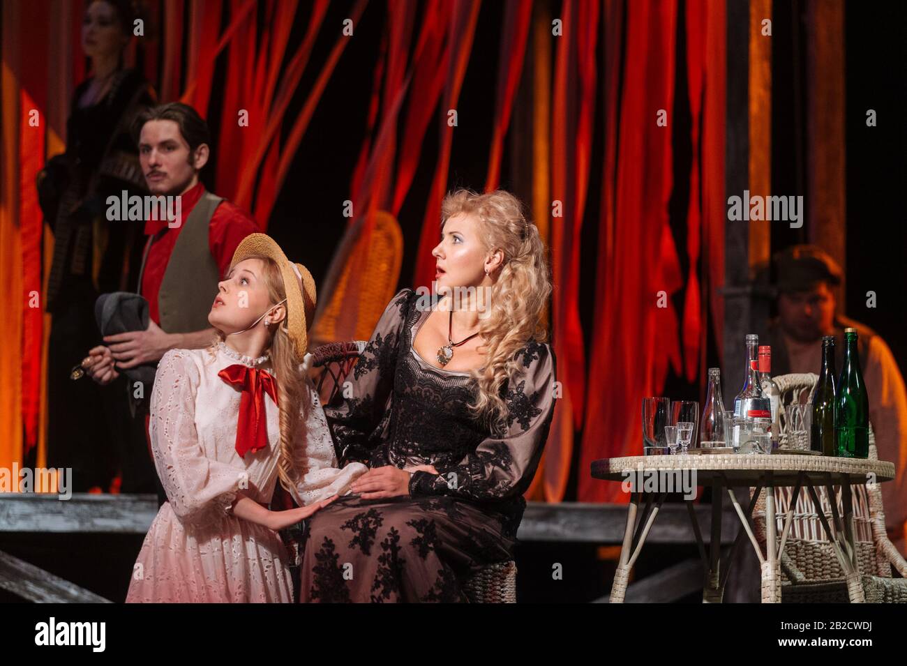 February 19, 2020. - Russia, Moscow. - Maly Theatre. Performance ...