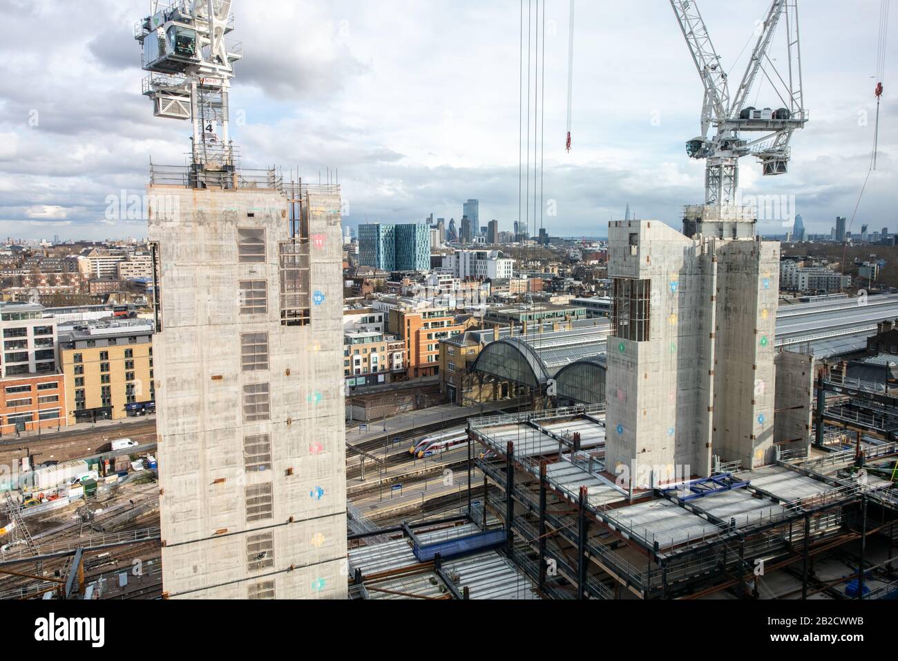 Wide angle Views of the development at Kings Cross St Pancras London ...