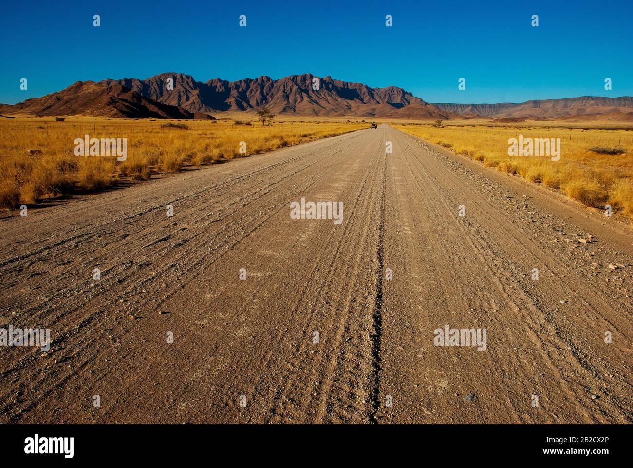 Gravel road C14 crossing the Namib Naukluft National Park on the way to ...