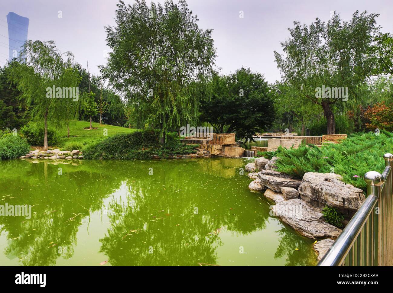 Traditional Chinese City Garden Park in Beijing Stock Photo - Alamy