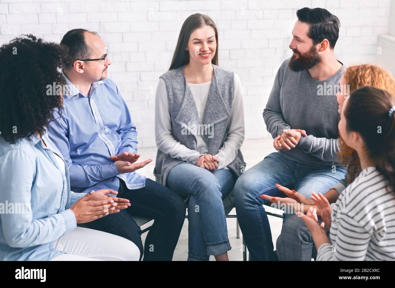 Community members speaking hi-res stock photography and images - Alamy