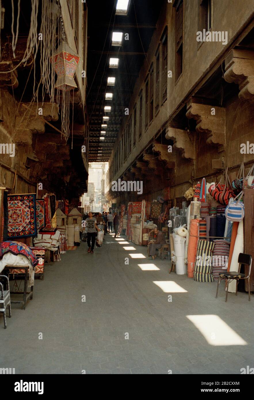 Travel - Street of the tentmakers Al Khayamiya in historic Qasaba of ...
