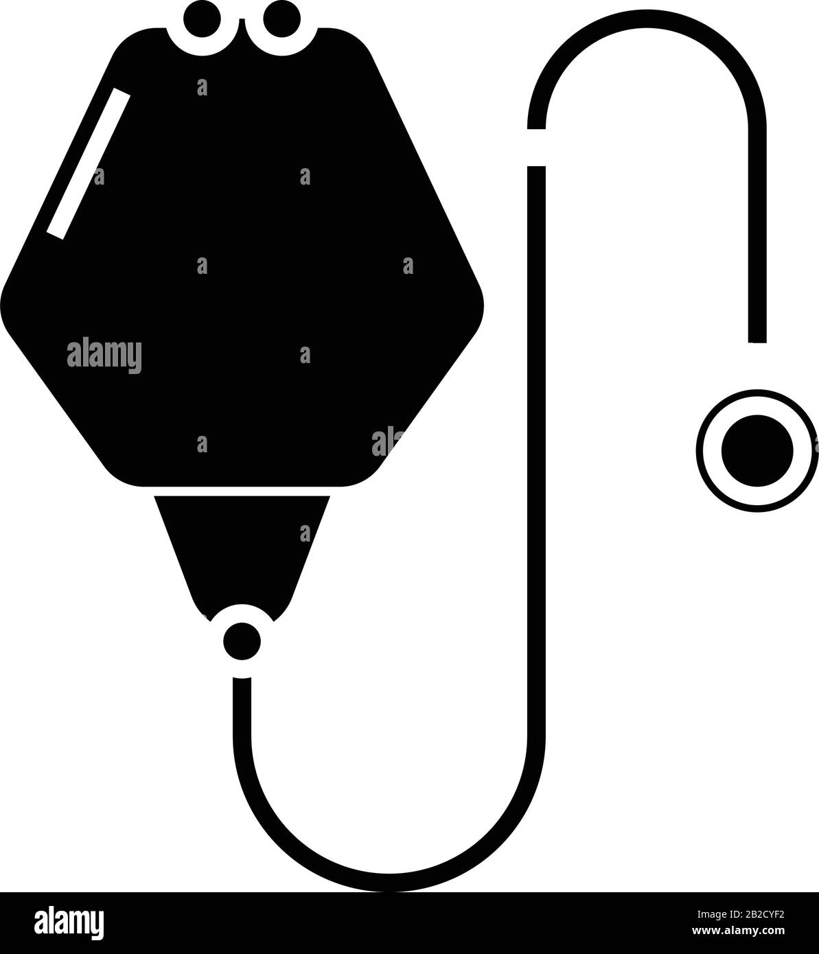 Hospital tools black icon, concept illustration, vector flat symbol ...