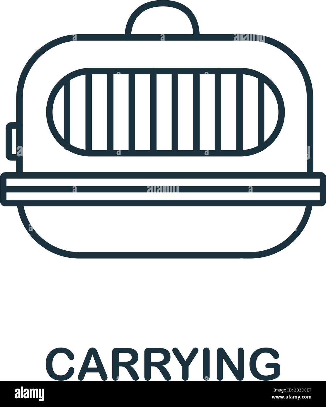 Carrying icon from home animals collection. Simple line element ...