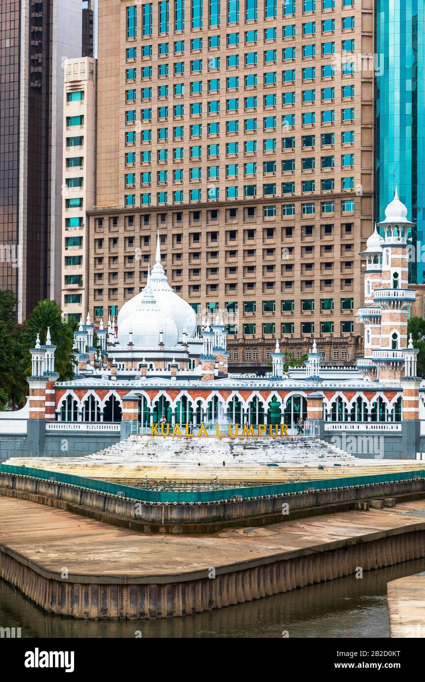 Masjed Jamek, an onion domed mosque, designed in the Mogul style by the ...