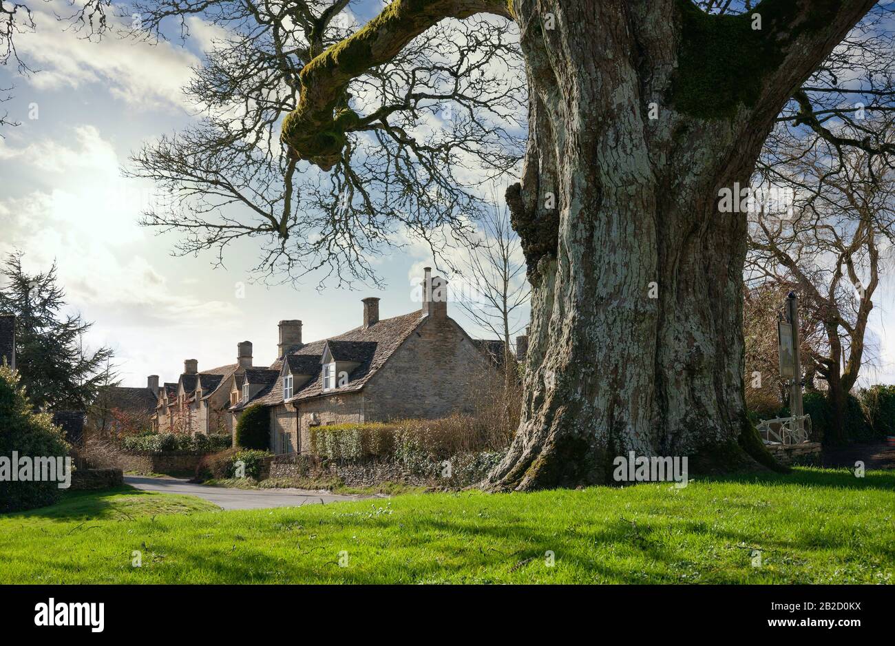 Cold Aston, Cotswolds, Gloucestershire, England Stock Photo - Alamy