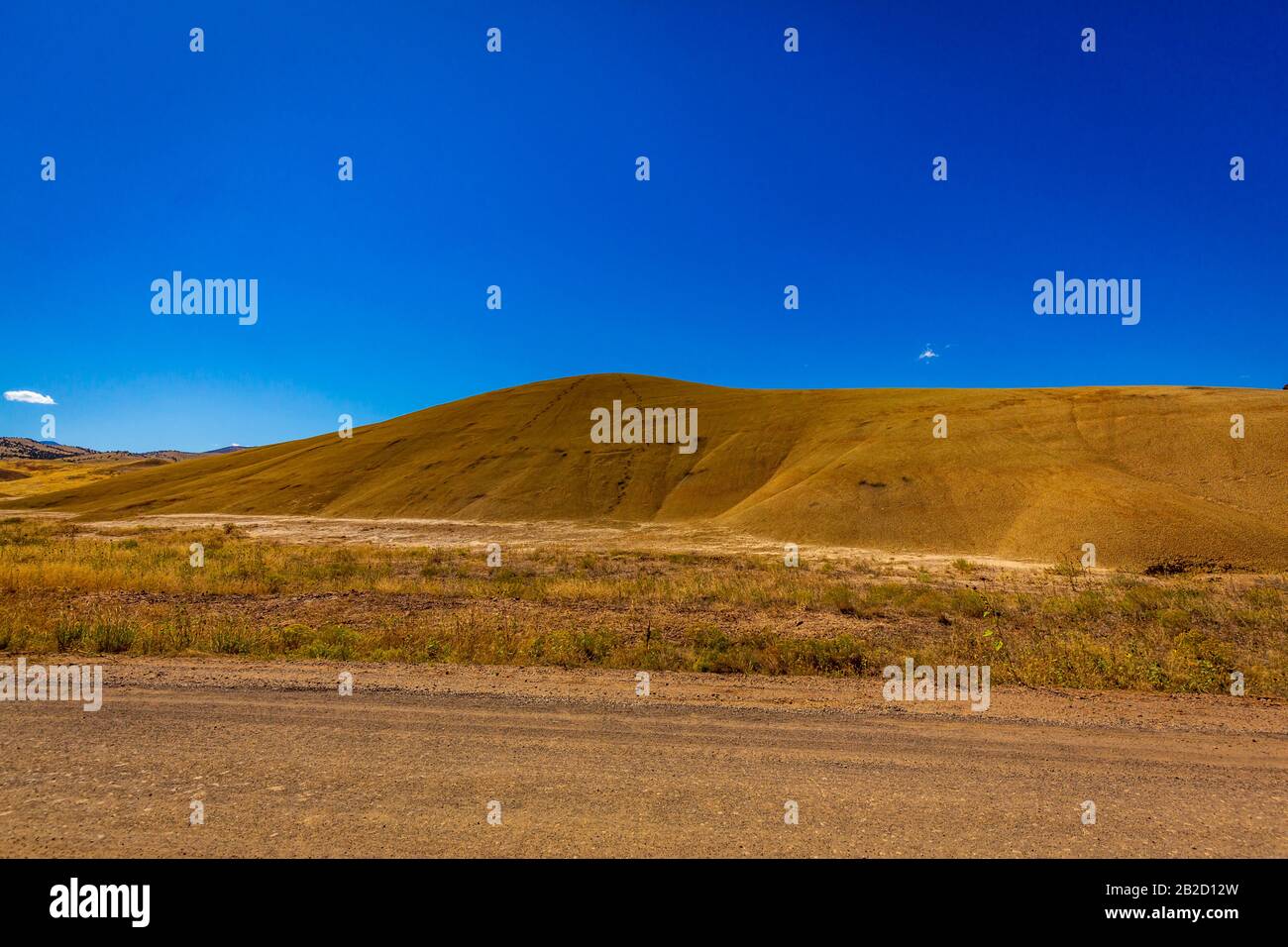 Painted Hills National Monument, in Mitchell Oregon, colorful layers ...