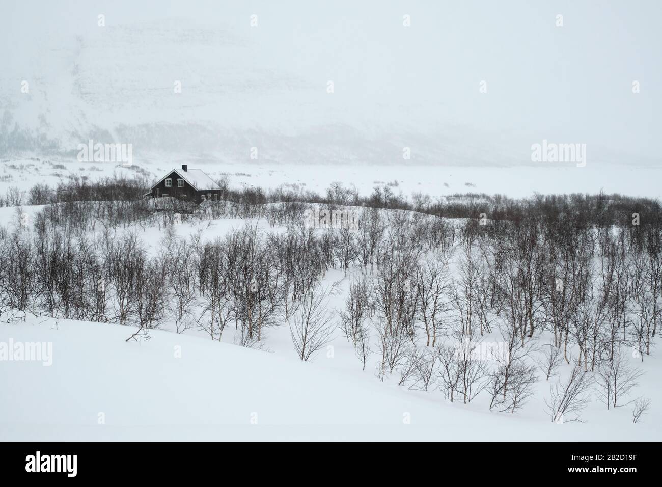 Pictured is a winter landscape scene in Norway Stock Photo - Alamy
