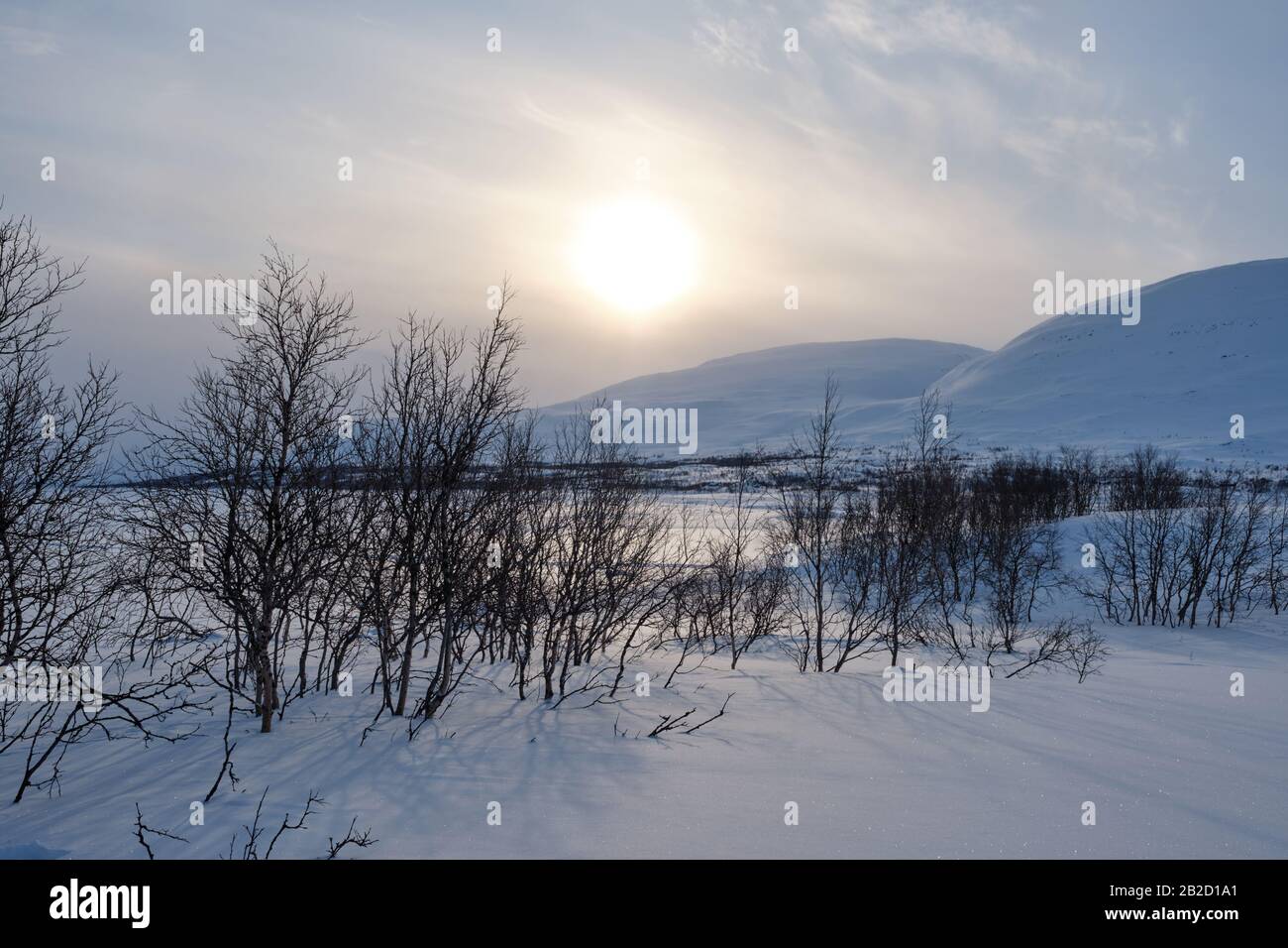 Pictured is a winter landscape scene in Norway Stock Photo - Alamy