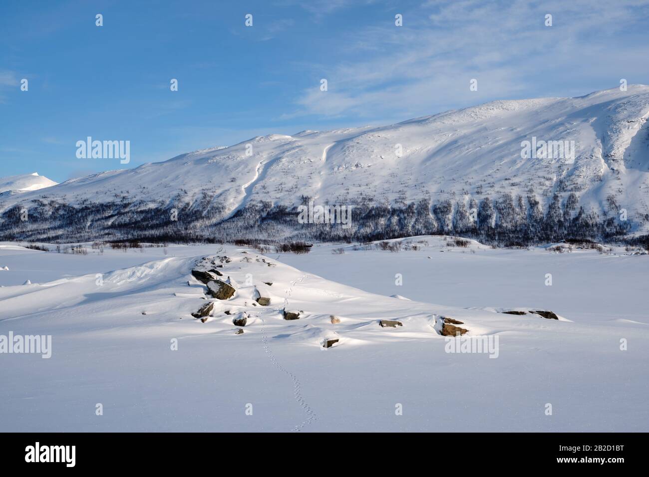 Pictured is a winter landscape scene in Norway Stock Photo - Alamy