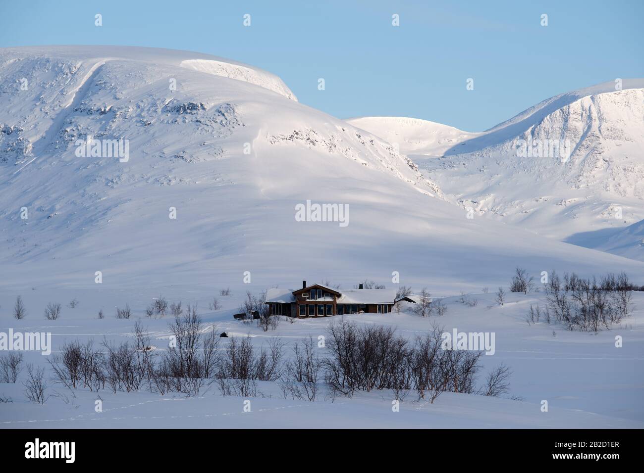 Pictured is a winter landscape scene in Norway Stock Photo - Alamy