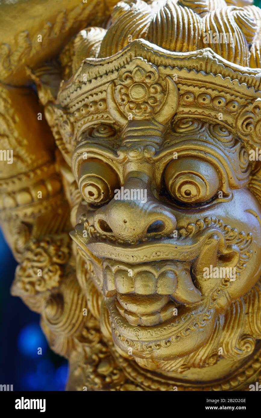 Ancient Balinese statue at the temple in Bali Indonesia Stock Photo - Alamy