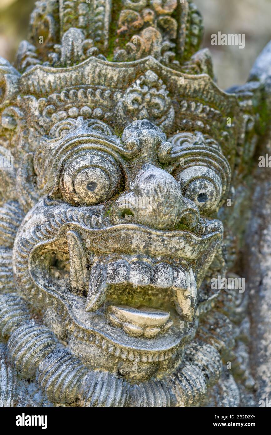 Ancient Balinese statue at the temple in Bali Indonesia Stock Photo - Alamy