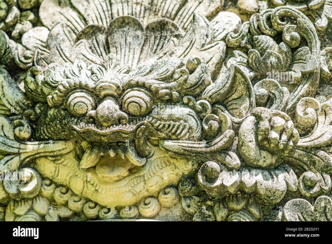 Ancient Balinese statue at the temple in Bali Indonesia Stock Photo - Alamy