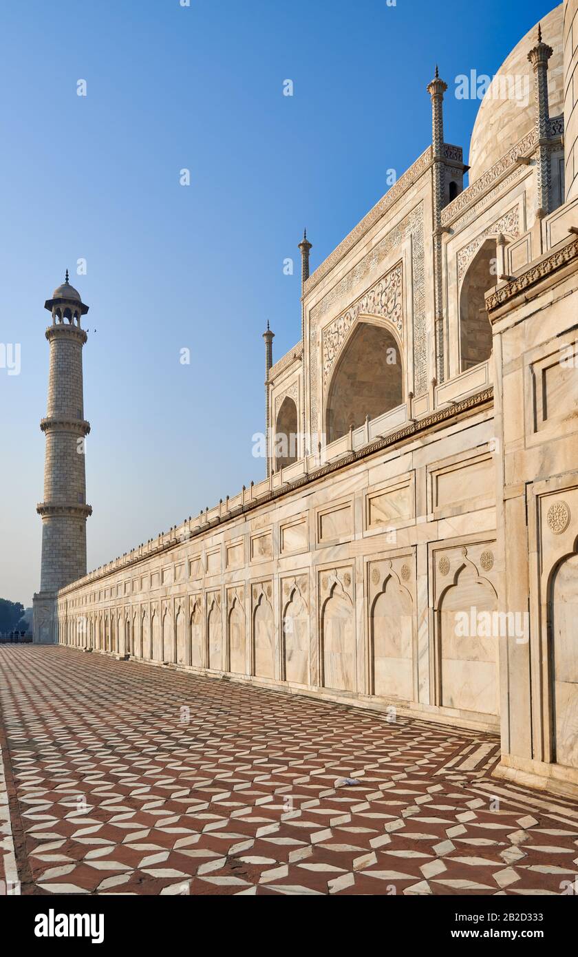 marble detail at Taj Mahal, Agra, Uttar Pradesh, India Stock Photo - Alamy