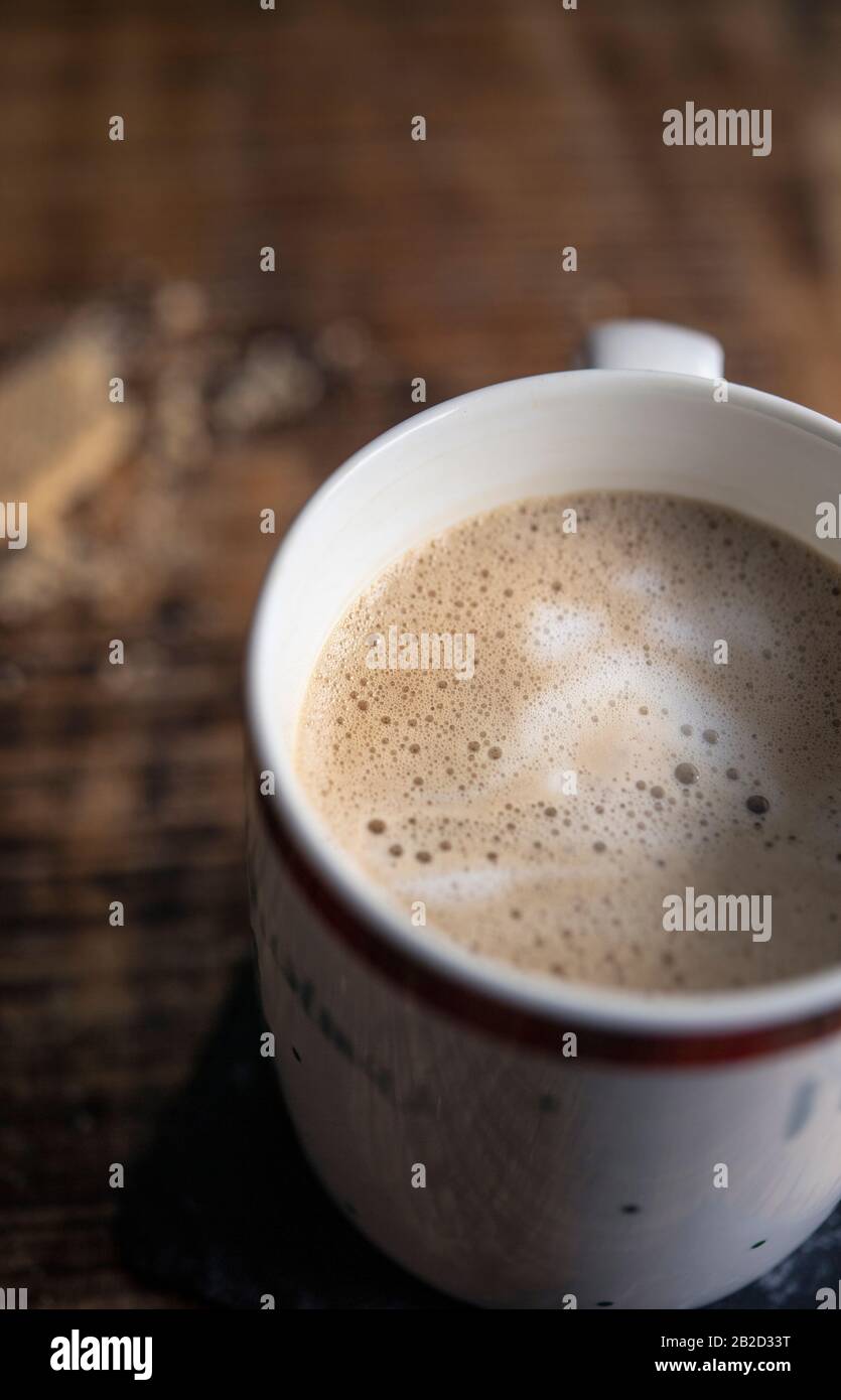 Mug milky coffee biscuit hi-res stock photography and images - Alamy