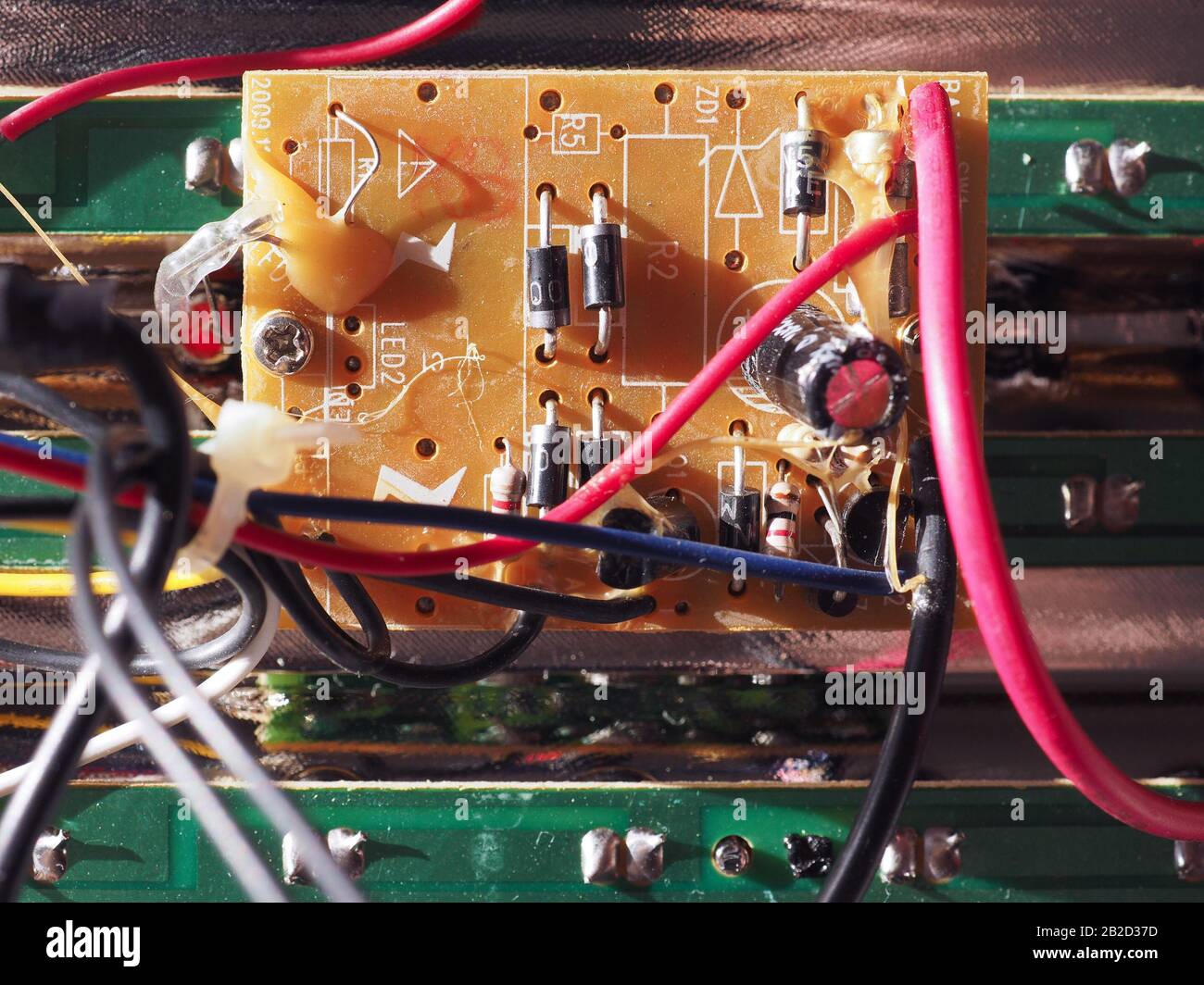 detail of an electronic printed circuit board (PCB Stock Photo - Alamy