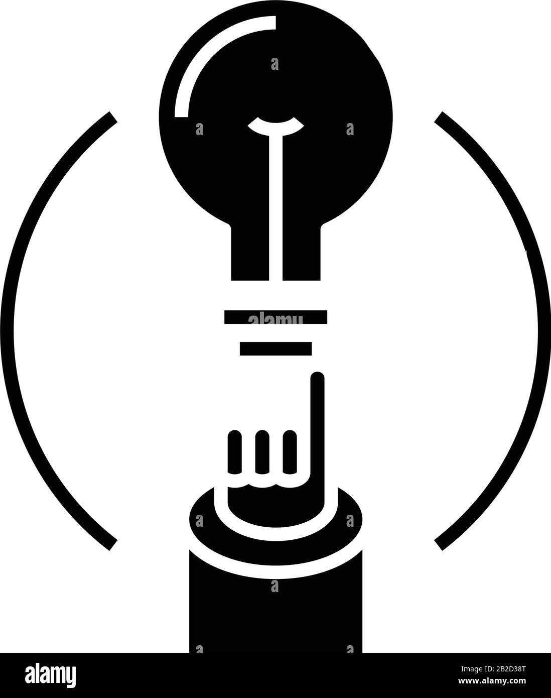 Magnificent concept black icon, concept illustration, vector flat ...