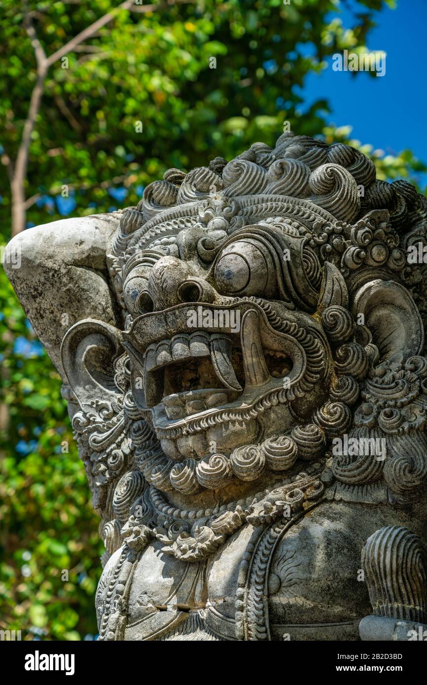 Ancient Balinese statue at the temple in Bali Indonesia Stock Photo - Alamy