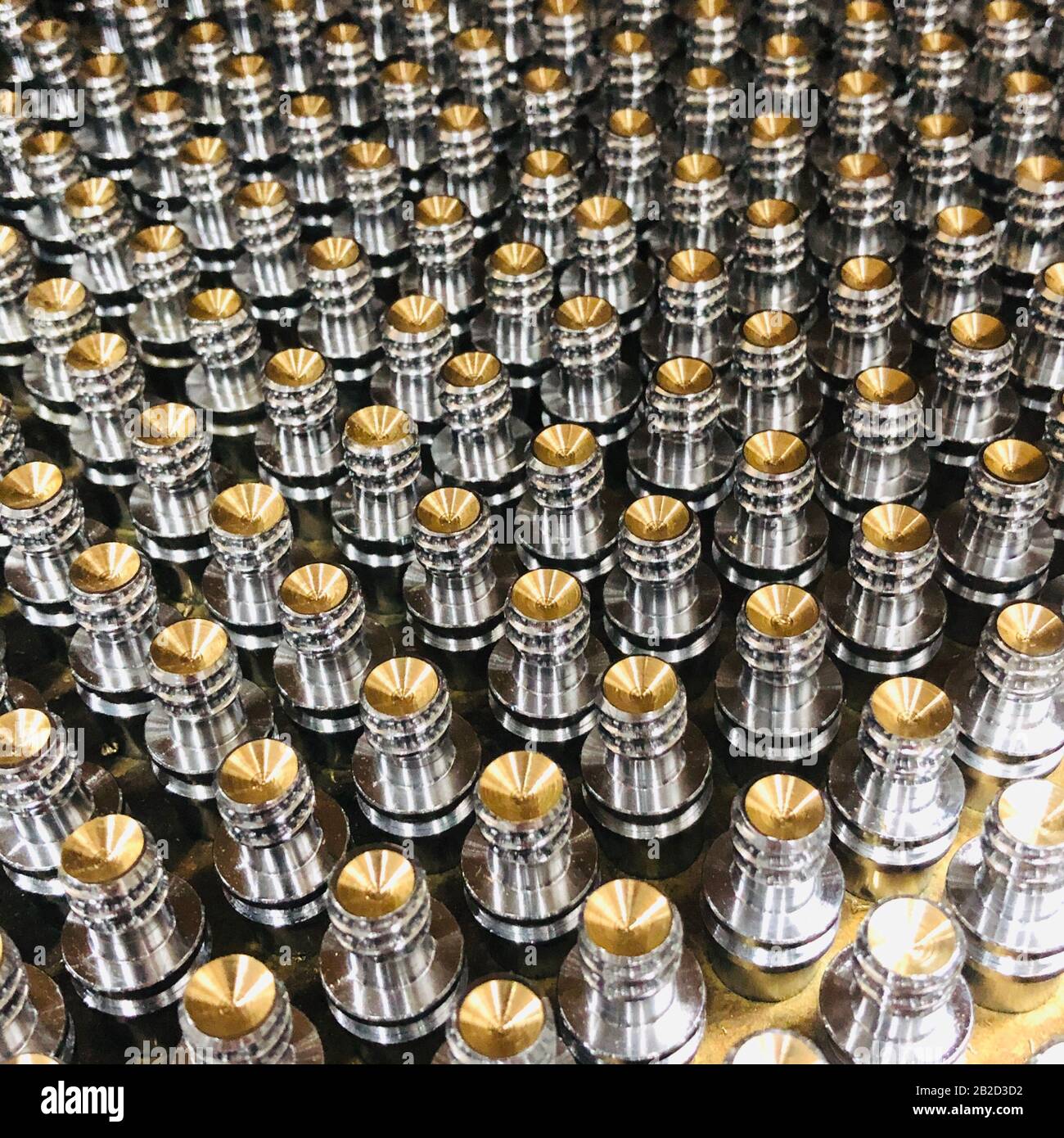 Several antenna parts in a storage. Organization concept, pieces in a ...