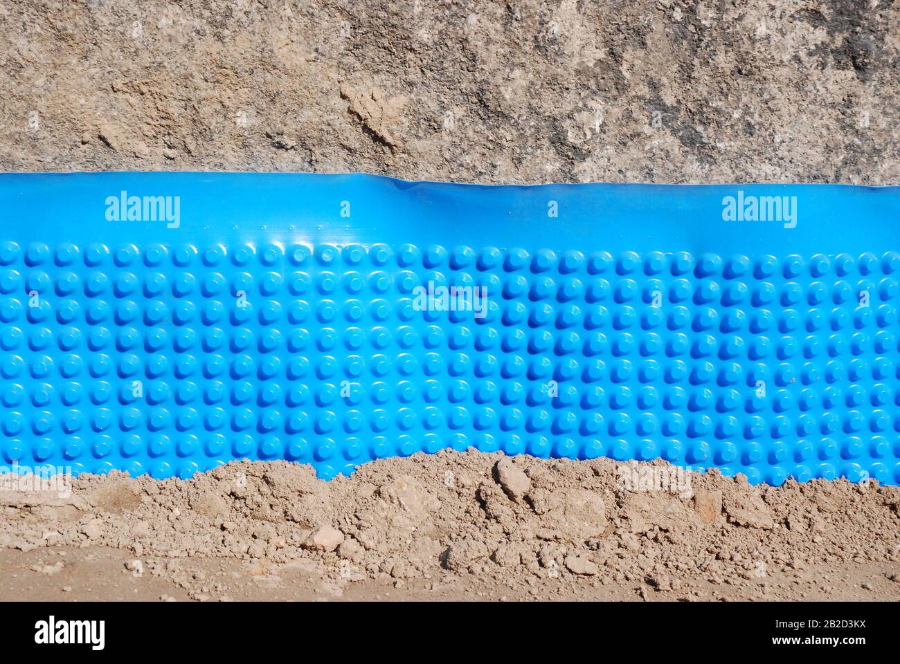 Home foundation construction thermal insulation hi-res stock ...