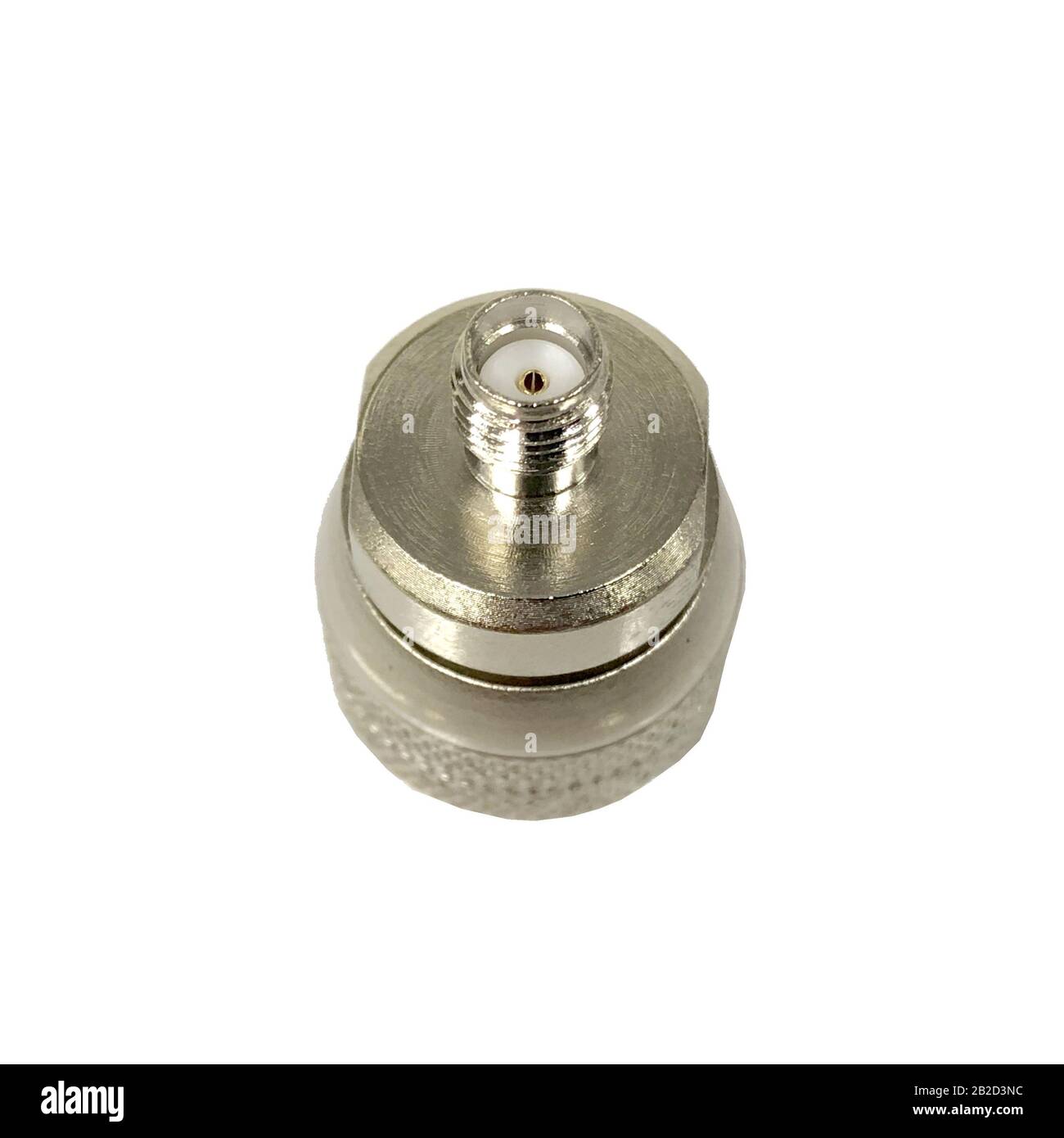 COAXIAL ANTENNA CABLE CONNECTOR, METAL PLUG - closeup images, isolated ...