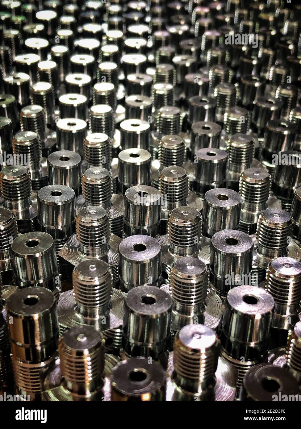 Several antenna parts in a storage. Organization concept, pieces in a ...