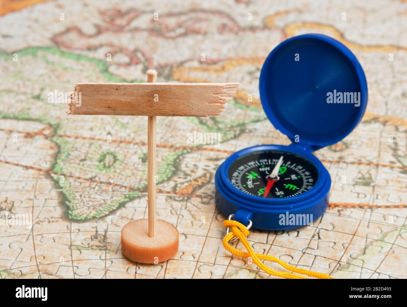 old map and compass, still life Stock Photo - Alamy