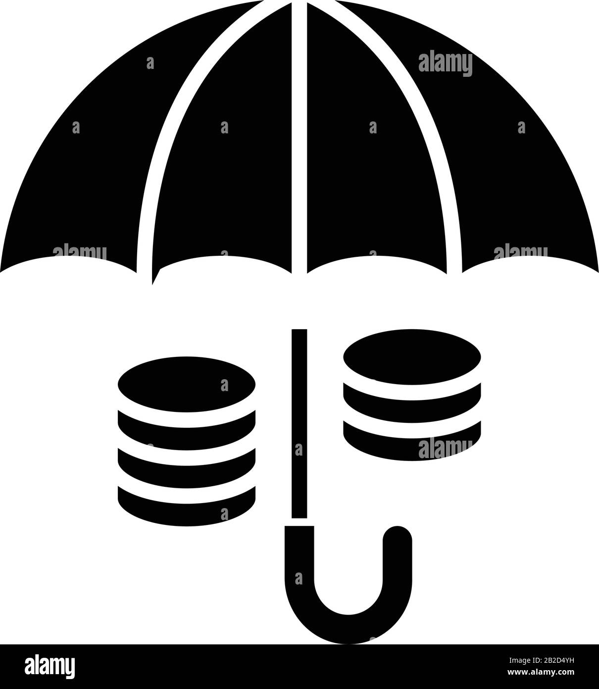 Law protection black icon, concept illustration, vector flat symbol ...